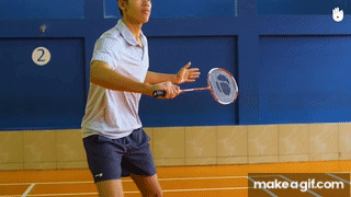 How to Hit a Backhand Drive | Badminton on Make a GIF