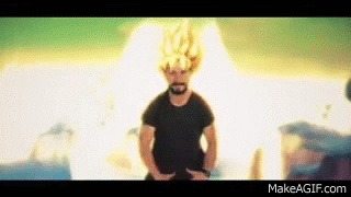 Shia LaBeouf Goes Super Saiyan God (OFFICIAL) on Make a GIF