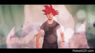Shia LaBeouf Goes Super Saiyan God (OFFICIAL) on Make a GIF