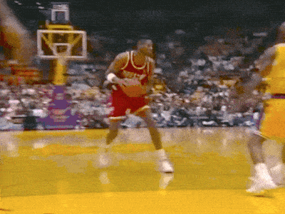 Robert Horry — Houston RocketsMore 80s & 90s NBA gifs at:... on Make a GIF