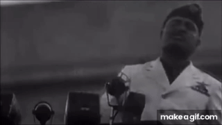 Il Duce gives his stance on Greece on Make a GIF