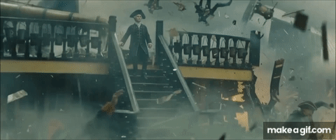 Pirates of the caribbean - Sinking of HMS Endeavour & Cutler Beckett's ...