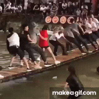 Chinese Water Bridge Swing Battle on Make a GIF