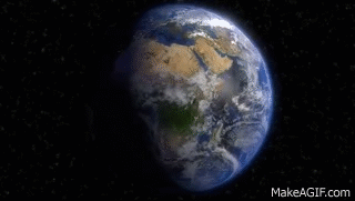 Earth 3D rotation - Full HD on Make a GIF