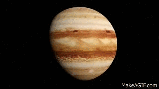 Animation 3D rotation de Jupiter - HD on Make a GIF