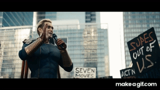 Homelander vs Protesters Scene - The Boys Season 2 Episode 5 on Make a GIF