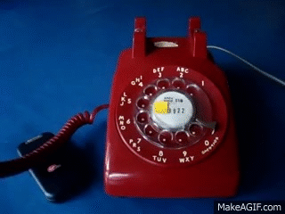 Using A Vintage Rotary Dial Telephone on Make a GIF