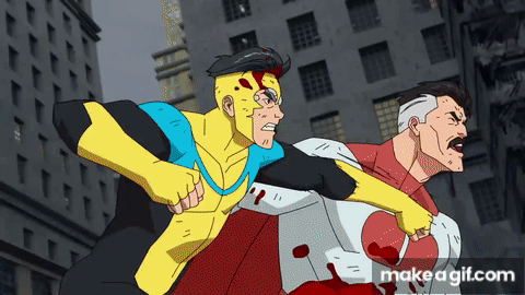 Omni man Invincible Train scene | Invincible Episode 8 on Make a GIF