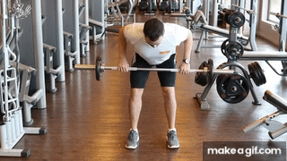 COMO REALIZAR REMADA CURVADA COM BARRA - Fisioprev on Make a GIF