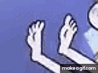 Star butterfly wiggling her toes on Make a GIF