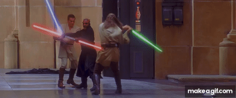 Qui-Gon Jinn & Obi-Wan Kenobi vs Darth Maul [4K HDR] - Star Wars: The ...