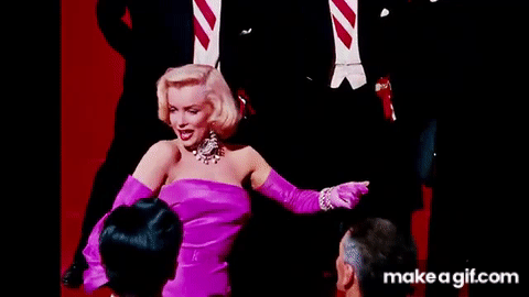 Gentlemen Prefer Blondes 1953 Marilyn Monroe Diamonds Are A Girls Best ...