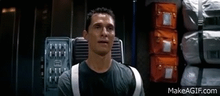 interstellar - Cooper crying on Make a GIF