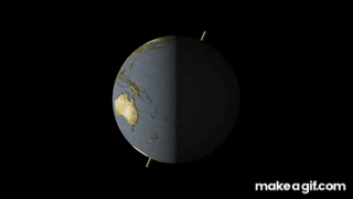 Earth's Rotation Animation on Make a GIF