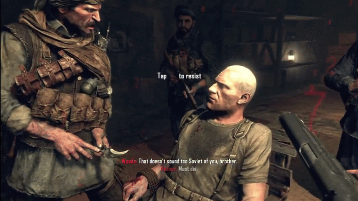 BO2: Mason's struggle against killing Kravchenko [HD] on Make a GIF