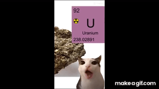 cat eating uranium on Make a GIF