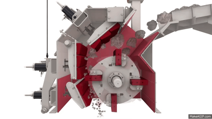 Nordberg NP15 impact crusher animation on Make a GIF