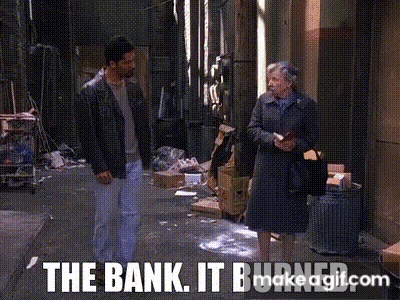 YARN | The bank. It burned. | Seinfeld (1989) - S06E03 The Pledge Drive ...