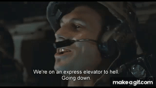 I SAID: We are on an express elevator to hell! | Alien DC on Make a GIF