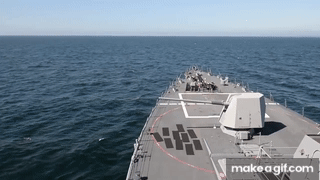 5-inch 62-caliber Mk 45 Naval Gun Live Fire – Arleigh Burke-class ...