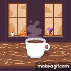 coffee pixel art on Make a GIF
