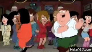 Peter Dancing to 80's song Axle F (extended) on Make a GIF