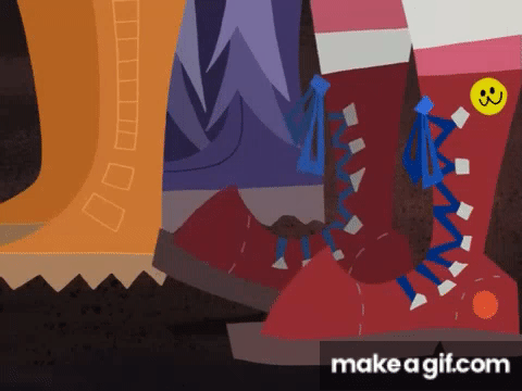 Raver tapping her foot on Make a GIF