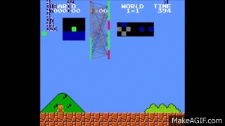 Super Mario Bros. - Neural Network with Genetic Algorithm on Make a GIF