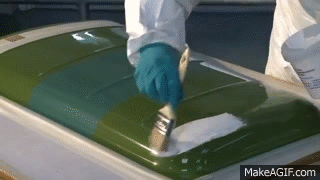 How to brush apply a Crystic Polyester Gelcoat on Make a GIF