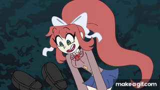 DOKI DOKI LITERATURE CLUB BUT ITS A DISNEY CHANNEL CARTOON (Animated ...