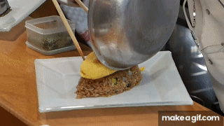 Japanese Street Food - OMELET RICE Kichi Kichi Omurice Kyoto Japan on ...
