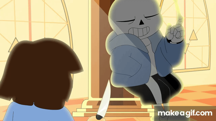 Sans Battle - Stronger Than You (Undertale Animation Parody) on Make a GIF