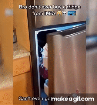 My fridge reaction on Make a GIF