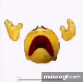 Disappearing yellow emoji meme on Make a GIF