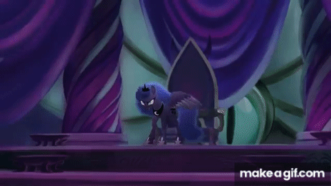 Princess Luna Becomes Nightmare Moon on Make a GIF