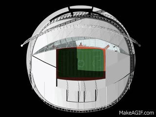 Wembley Stadium roof animation on Make a GIF