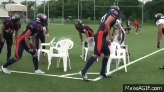 What happens when American Football players play musical chair on Make ...