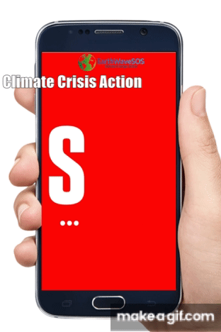 Climate Emergency - Send an SOS on Make a GIF