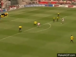 Zlatan Ibrahimovic Super Goal in the History of Football - Ajax vs NAC ...