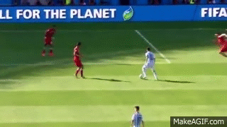Lionel Messi fantastic late goal vs Iran | World Cup 2014 on Make a GIF