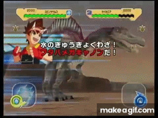 Dinosaur King Arcade Game - Combat With Water Dinosaurs! on Make a GIF