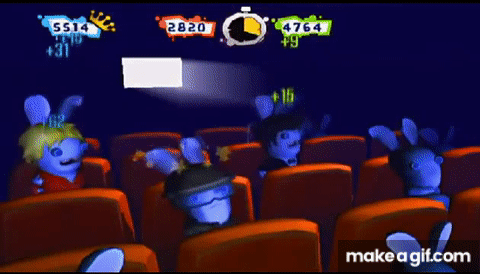Rayman raving rabbids 2 dial r for rabbid on Make a GIF