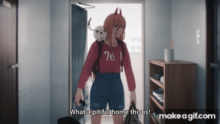 Power and Meowy Move in | Chainsaw Man Episode 4 on Make a GIF
