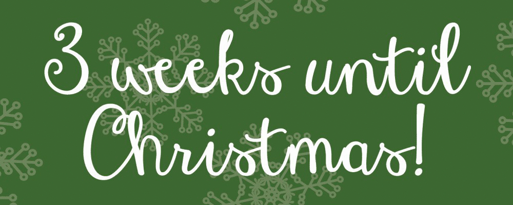 3 weeks to christmas on Make a GIF