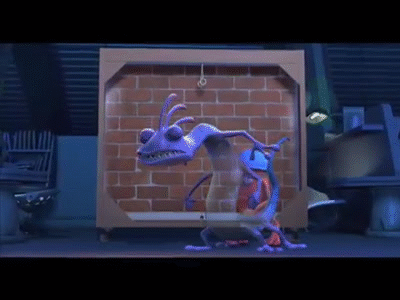 Monsters Inc - Scare Floor - Disney Pixar Movie Trailer on Make a GIF