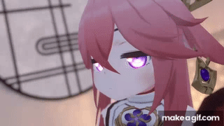 yae-miko-genshin-impact on Make a GIF