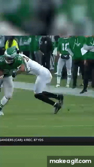 Saquon Barkley BACKWARDS HURDLE #shorts on Make a GIF