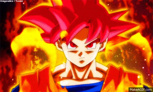 Goku ssg on Make a GIF