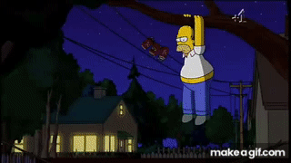 Channel 4 Floating Four Ident - The Simpsons (2007) on Make a GIF