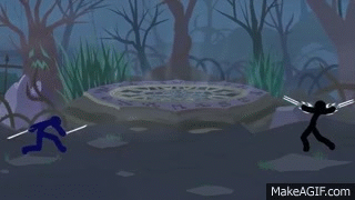 Stick Figure Spotlight 3 - The Twisted Treeline on Make a GIF